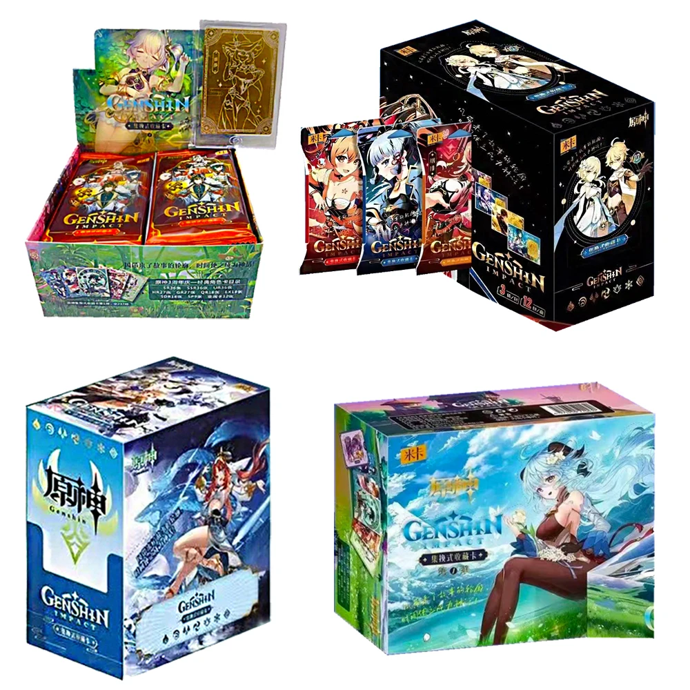New-Genshin-Impact-Cards-Anime-Game-Pack-Booster-Box-SSR-Rare ...