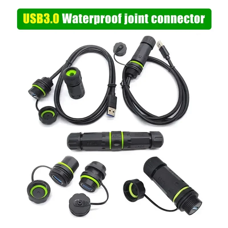 IP68-USB-3-0-Panel-Type-Plug-Socket-Outdoor-Waterproof-M20-USB ...
