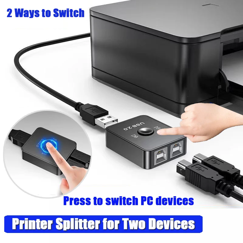 USB-Printer-Sharing-Switch-Printer-Splitter-for-2-Computer-Printer ...
