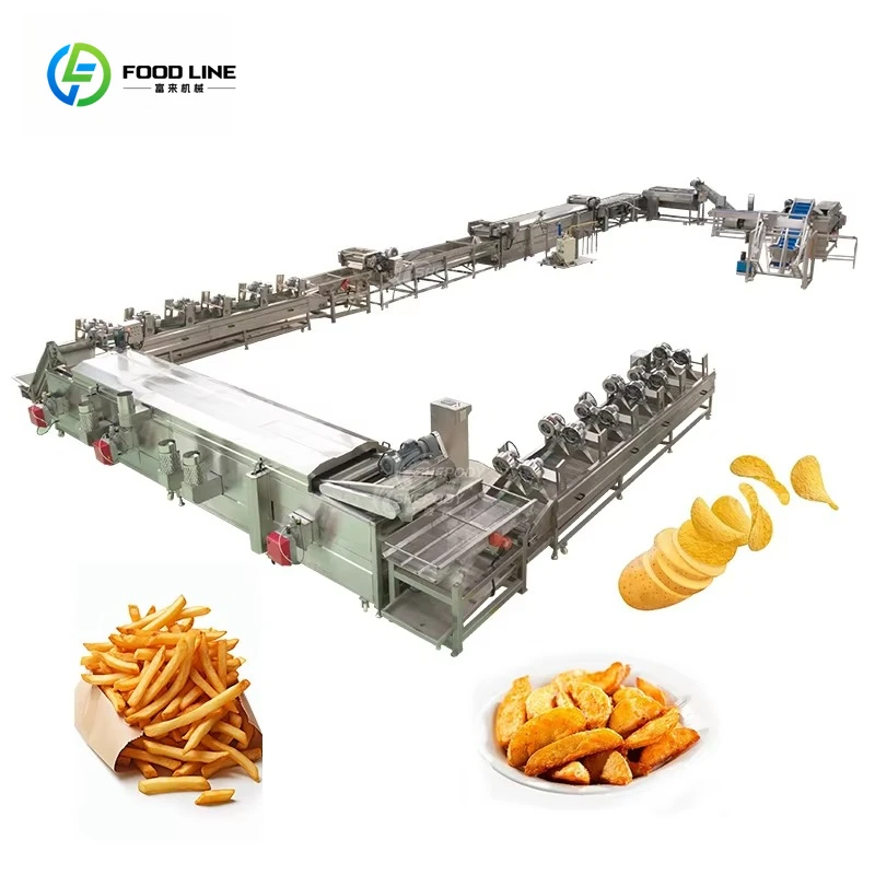 Fully Automatic Potato Chips Frying Production Line Electric Pringles ...