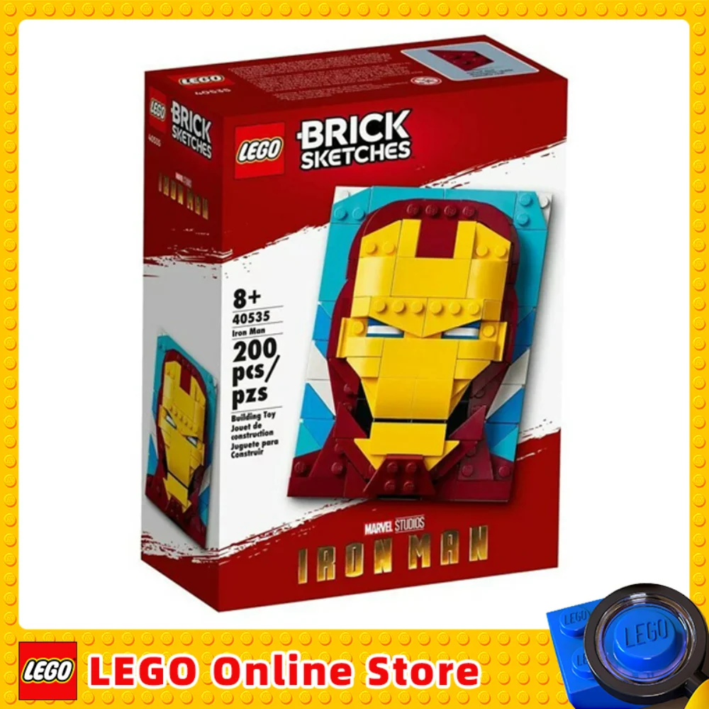 LEGO Brick Sketches Homem Ferro 40535| | - AliExpress