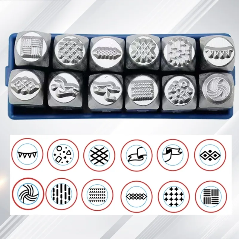 12pcs-Set-Metal-Stamping-Kit-Jewelry-Marking-Punch-Leather-Silver-Craft ...