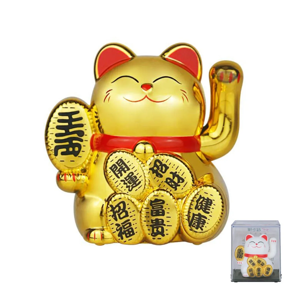 Gato-de-la-suerte-Maneki-Neko-alimentado-por-energ-a-Solar-Gato-chino ...