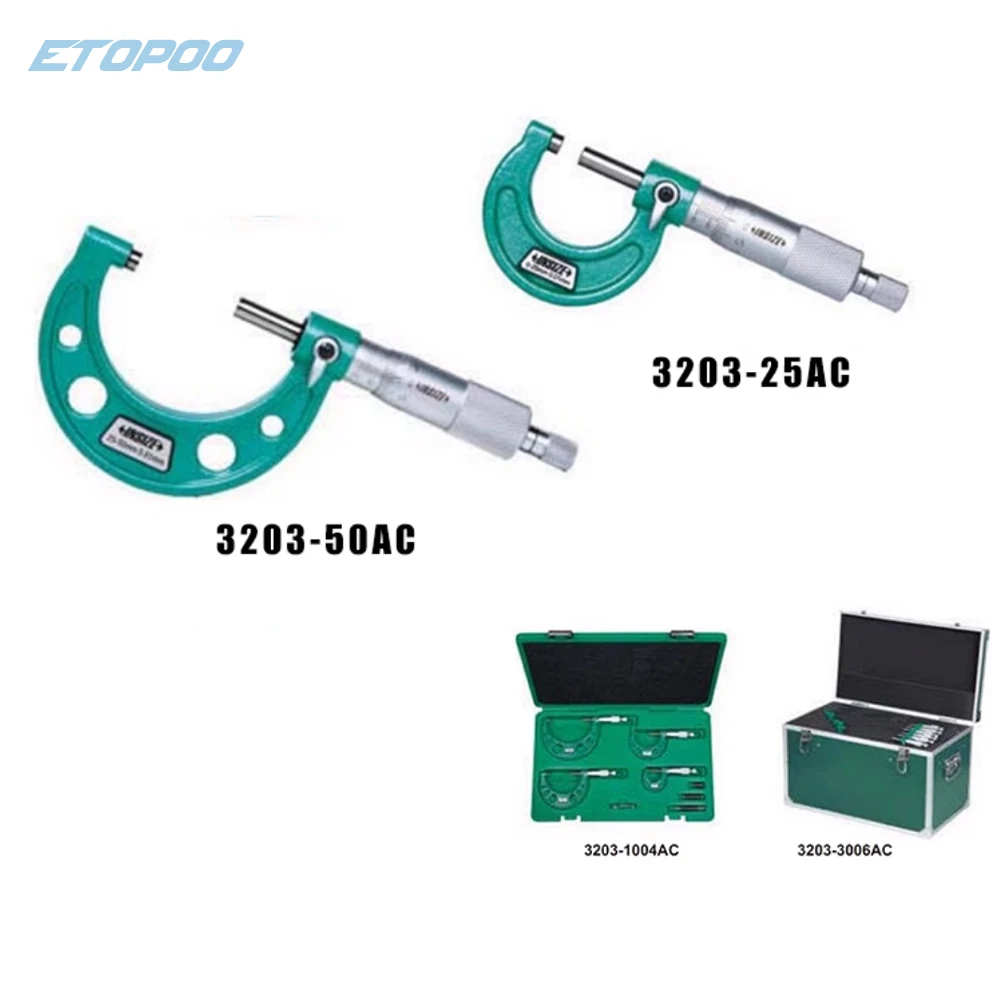 INSIZE BRAND 0-25mm-50mm-75mm-100mm Hot sale 4 Precision Outside ...