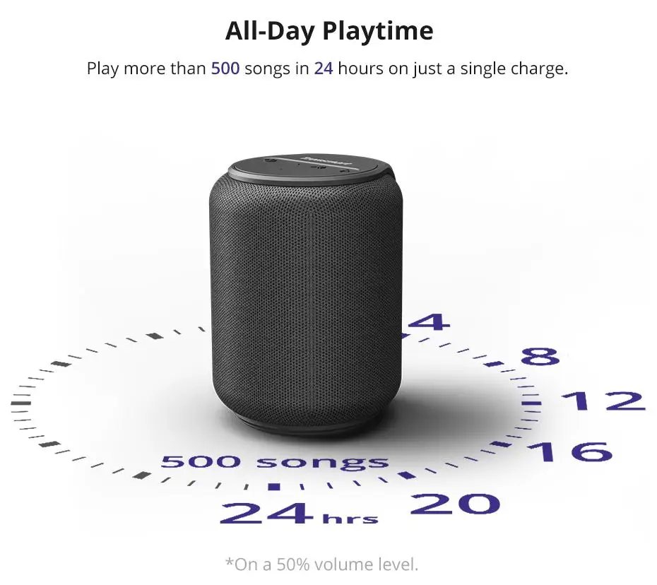 Parlante Bluetooth Tronsmart T6 mini - waterproof ipx6- 24hrs musica ...