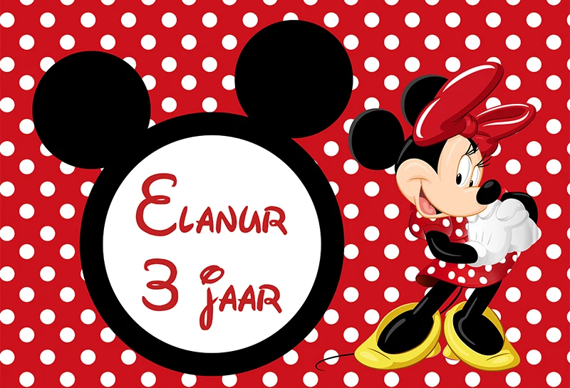Red Minnie Mouse Background