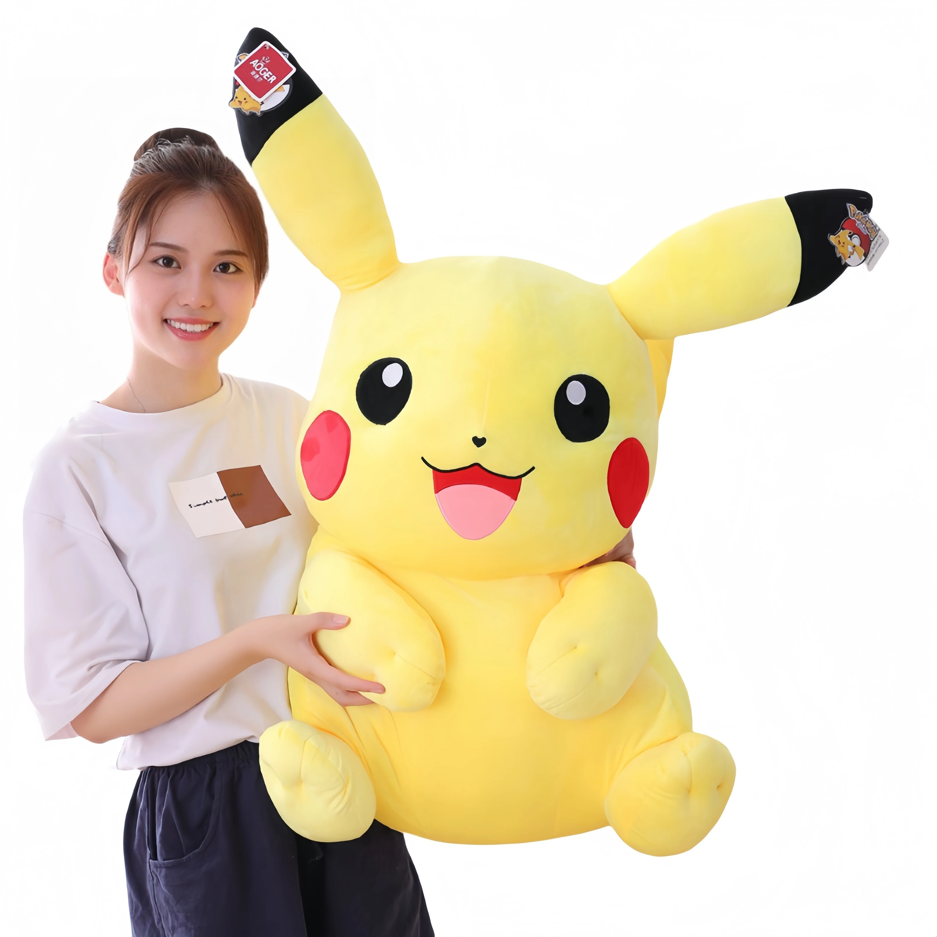 Original-Pikachu-Plush-Toy-Stuffed-Doll-Anime-Pokemon-Peluche-Pillow ...