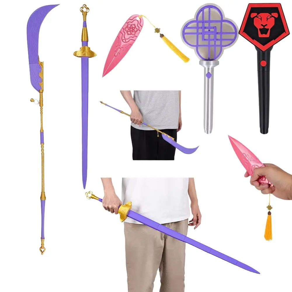 K Pop Demon Hunters Sword KPOP Demons Hunter Huntrix Rumi Zoey Purple ...