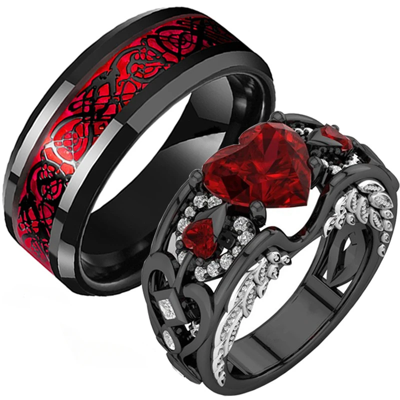 Romantic-Red-Heart-Cubic-Zirconia-Valentine-s-Day-Rings-for-Lovers ...