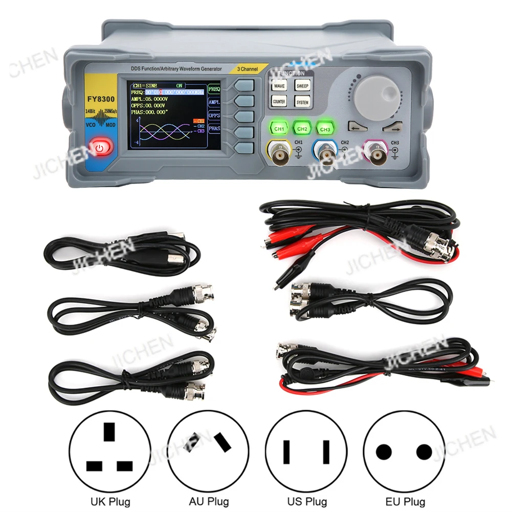 FY8300 Signal Generator 3-Channel Function/Arbitrary Waveform 4-Channel ...