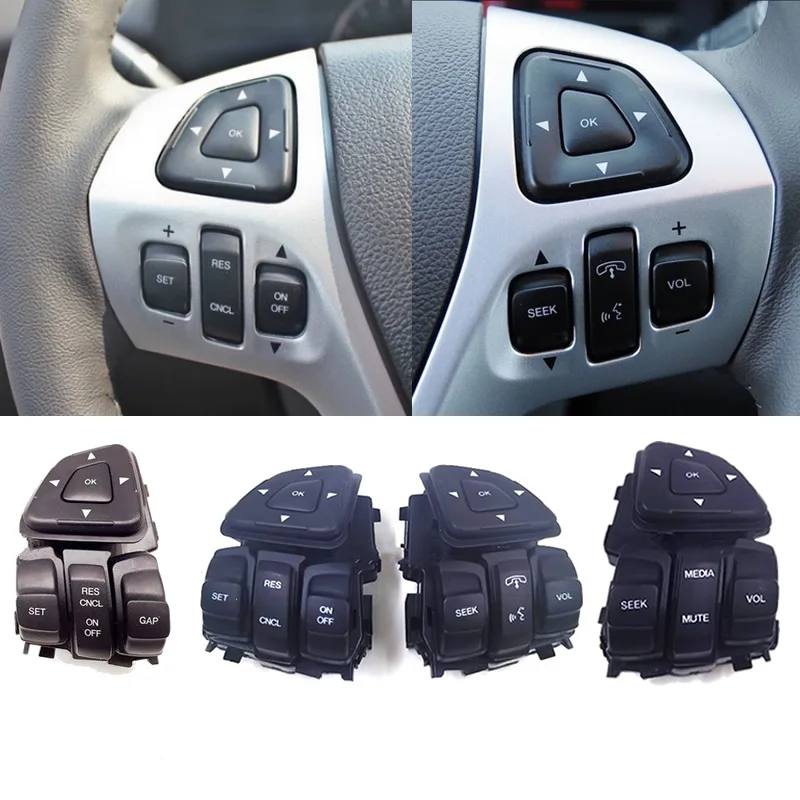 Car-Steering-Wheel-Cruise-Control-Switch-Multifunction-Buttons-For-Ford ...
