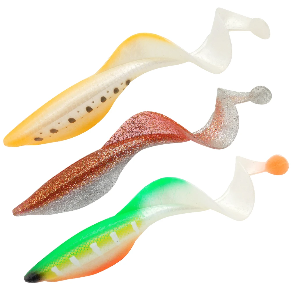 KESFISHING Big Lure New Dragon Grub 15cm Soft Bait Sigle Tail Curling ...
