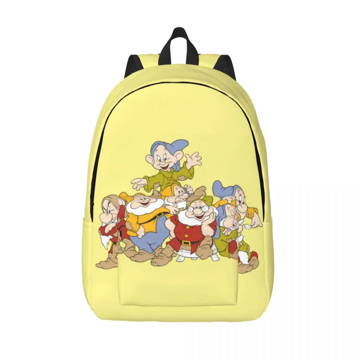 Custom Snow White And The Seven Dwarfs Canvas Backpacks for Women Men ...