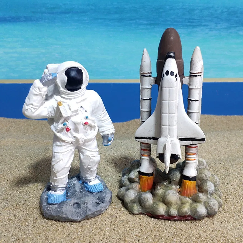Astronaut-Rocket-Spaceman-Space-Shuttle-Spacecraft-Decoration-Proce ...