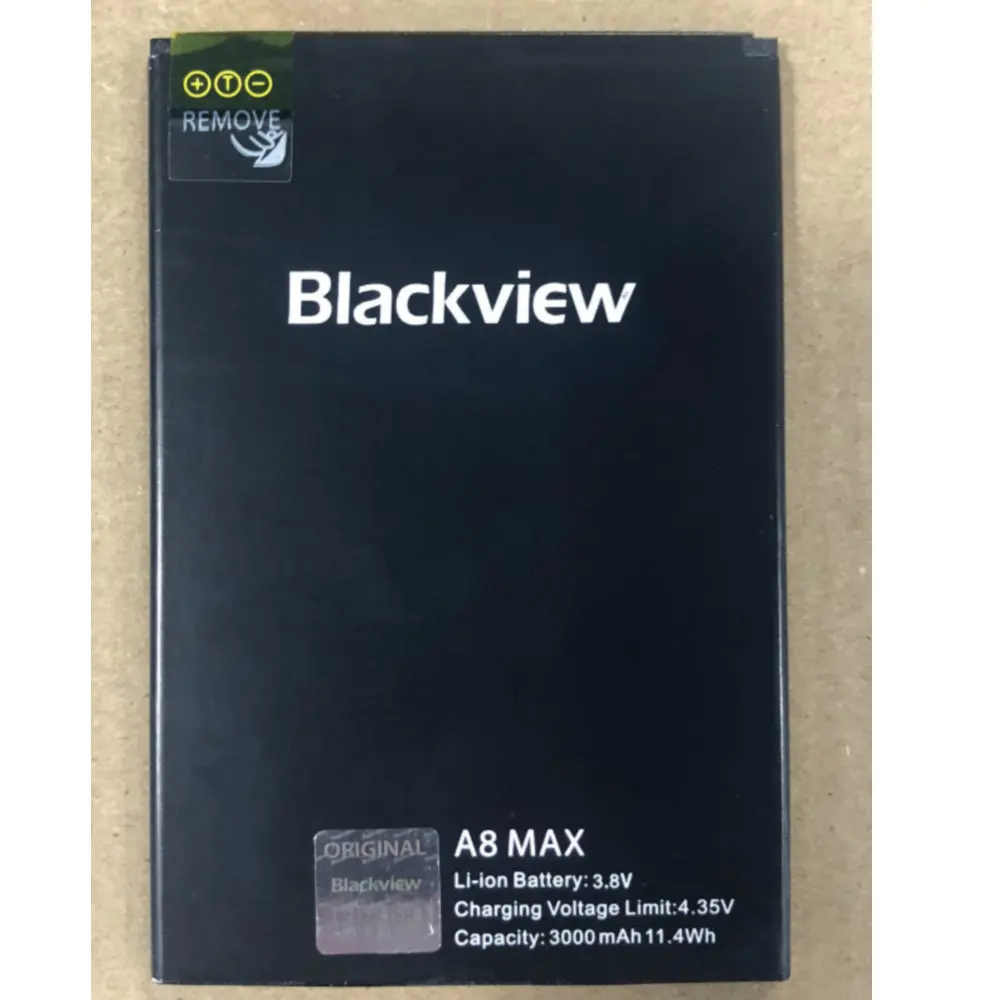 High quality Replacement Battery Authentic 3.8v 3000mAh For blackview a8 max A8 Max mobile phone ...