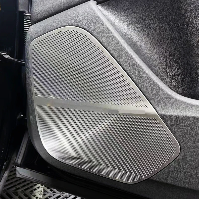 For Audi Q8 2019 2020-2022 Car Door Audio Speaker Cover Loudspeaker Pad ...