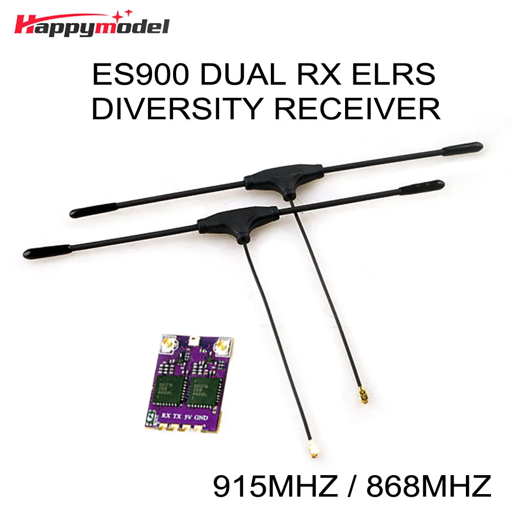 HappyModel-ES900-DUAL-RX-ELRS-Diversity-Receiver-915MHz-868MHz-Built-in ...