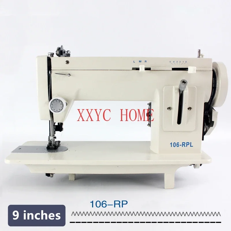 Portable-heavy-duty-sewing-machine-zigzag-stitch-7-9-inch-arm-leather ...