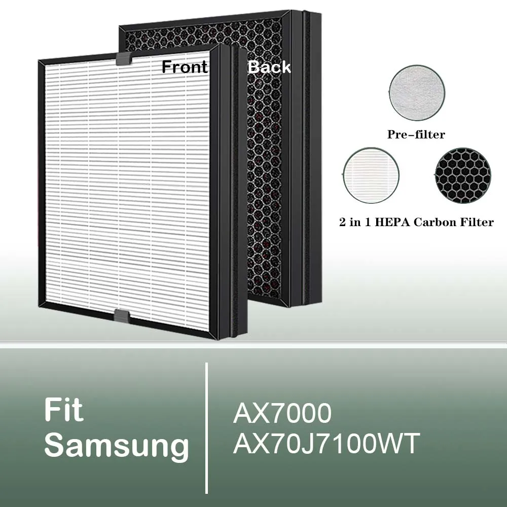 CFX-C100/GB Replacement 2 IN 1 HEPA Carbon filter for Samsung Air ...
