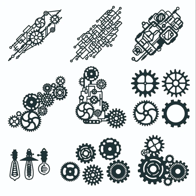 Steampunk Gears And Cogs Drawing