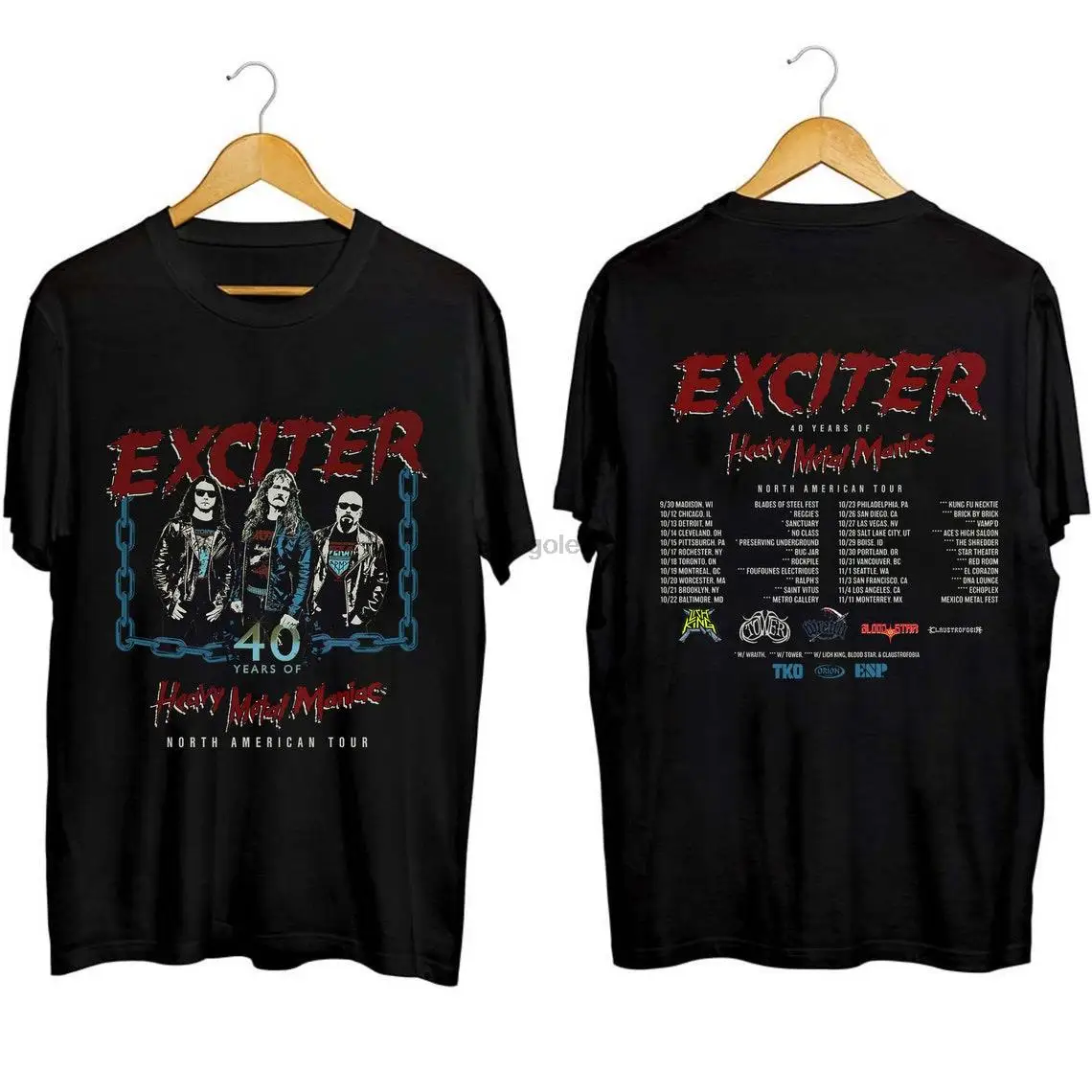 Exciter-40-years-of-Heavy-Metal-Maniac-Tour-Shirt-Exciter-Band-Fan ...