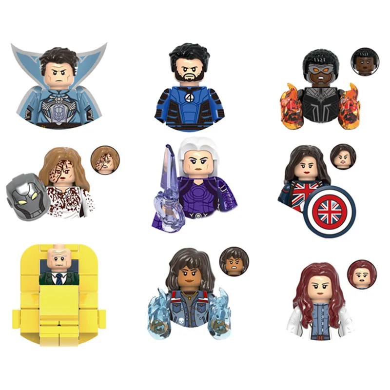 Disney-Superhero-Movie-Mini-Action-Toy-Doll-Building-Blocks-X-Professor ...