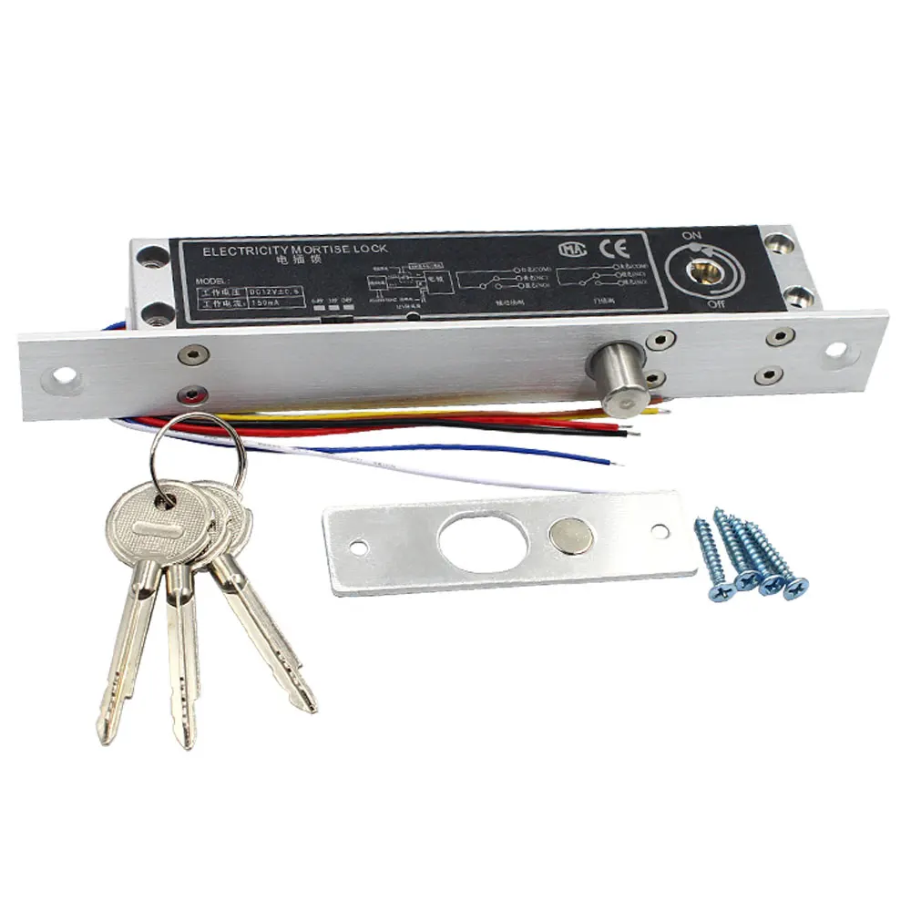 12VDC-Electric-Lock-Alloy-Magnetic-Deadbolt-Time-Delay-Fail-Secure ...