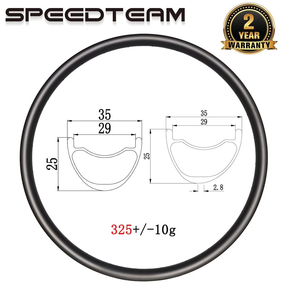 325g-29er-mountain-bike-carbon-rim-crosscountry-35mm-width-25mm-depth ...