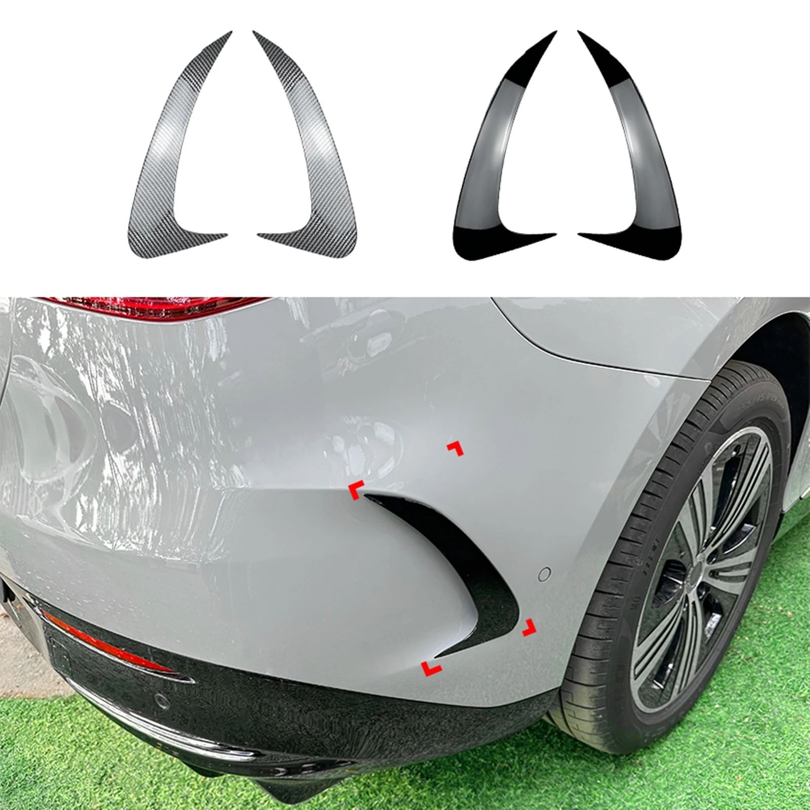 Rear-Bumper-Side-Spoiler-Trim-For-Mercedes-Benz-EQE-Class-V295-EQE350 ...