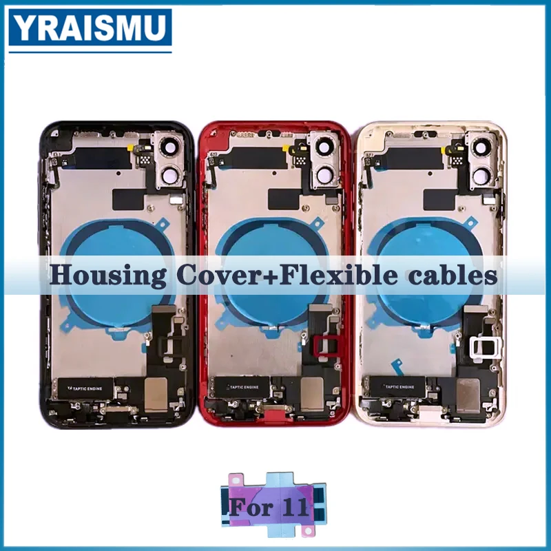 For-iPhone-11-Battery-Back-Cover-Mid-Case-SIM-Card-Tray-Side-Key ...