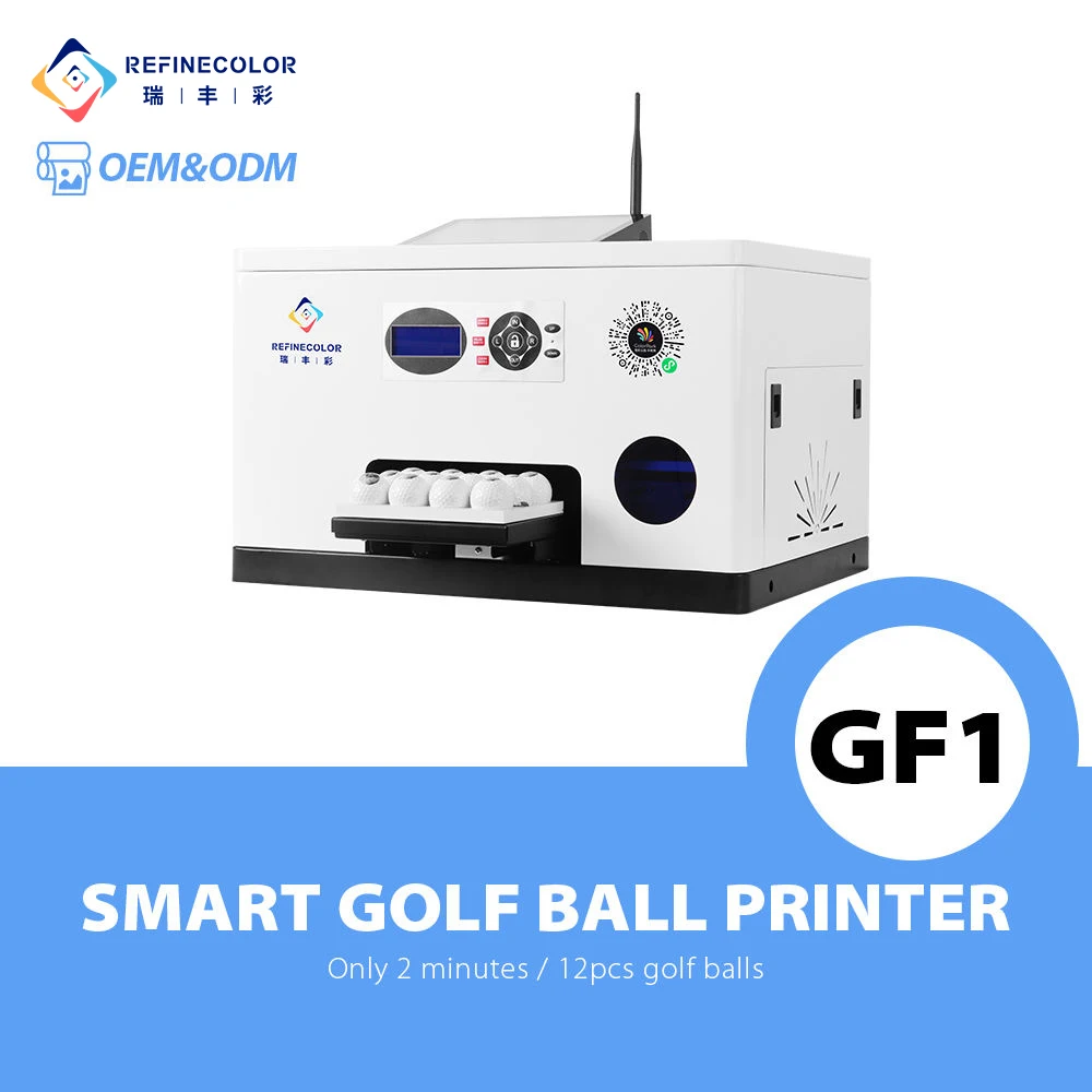 Refinecolor desktop intelligence golf ball UV LED printer Epson nozzle ...
