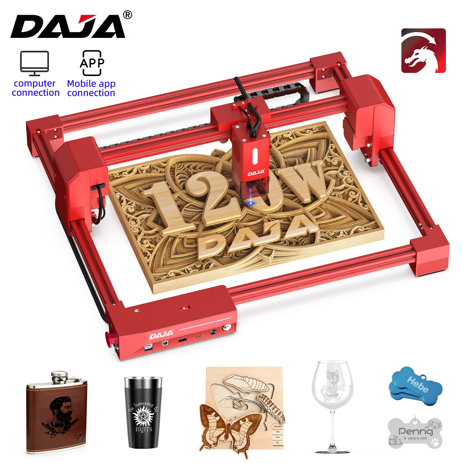 DAJA-A6-Laser-Engraver-CNC-Business-Portable-Fast-Engraving-Stainless ...