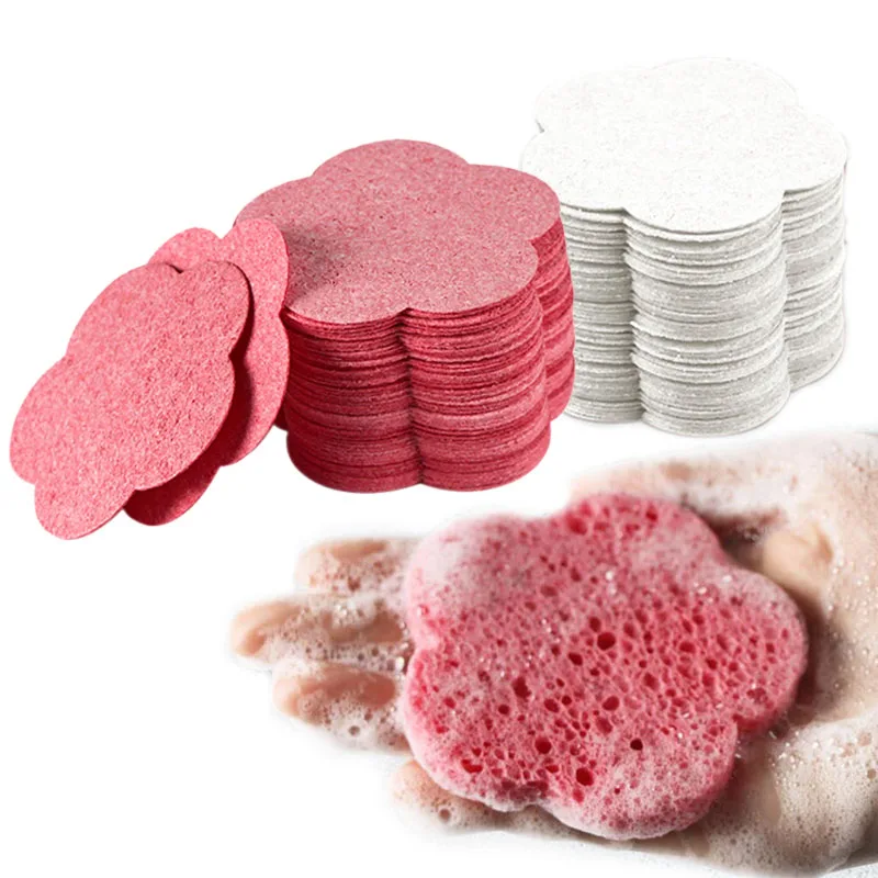20PCS Face Cleaning Sponge Pad for Exfoliator Mask Facial SPA Massage ...