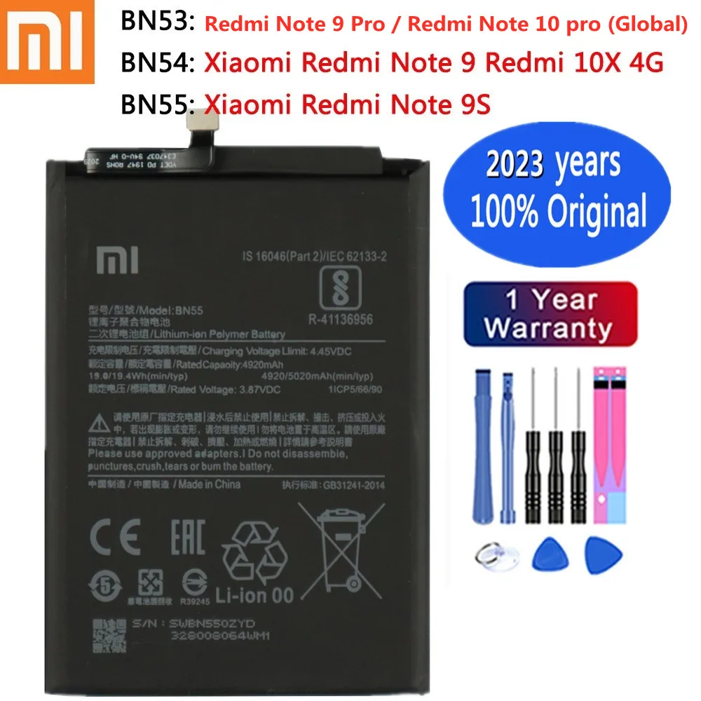 2023-Years-100-Original-BN53-BN54-BN55-Battery-For-Xiaomi-Redmi-10X-4G ...