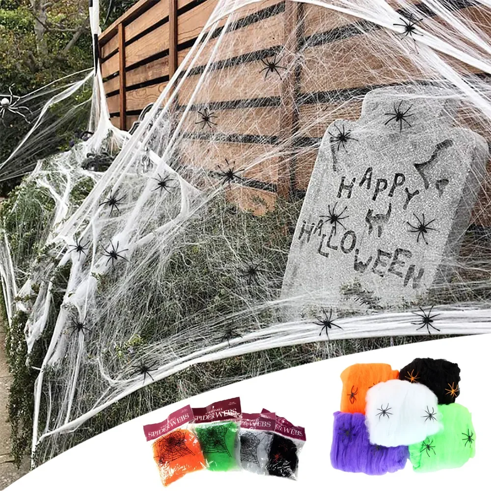 Halloween-Decoration-Spider-Web-Cotton-Thread-Spider-Web-Party-Props ...
