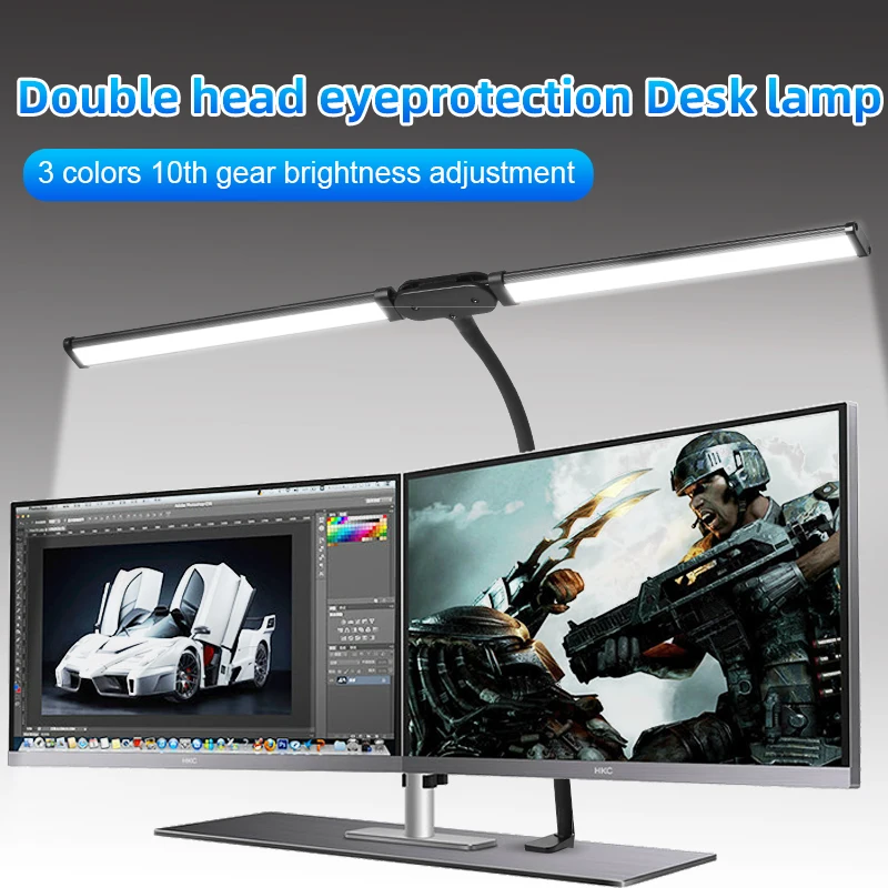 Double-Head-LED-Desk-Lamp-24W-USB-Reading-Brighter-Table-Lamp-For-Home ...