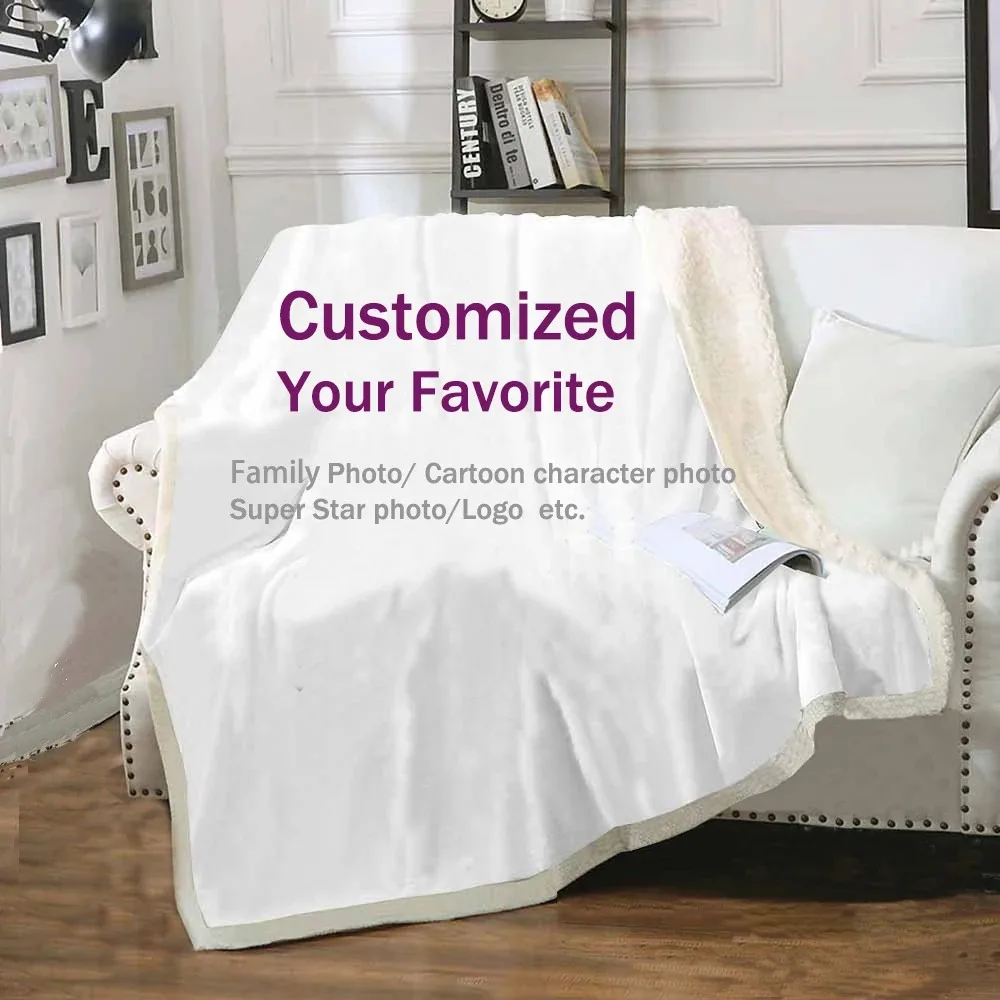 Customized-Brand-Logo-Throw-Blanket-Sofa-Sherpa-Blanket-Couch-Quilt ...