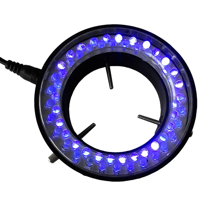 395~400nm 60 PCS LED Microscope UV Ring Light Purple Color Ring Lamp ...