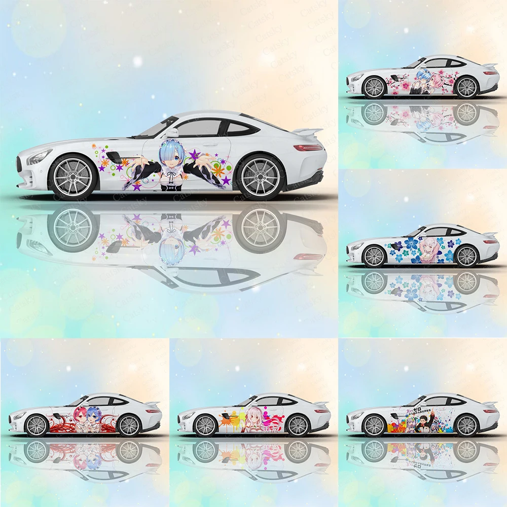 Re Zero -starting Life In Another World Anime Car Body Stickers Anime ...