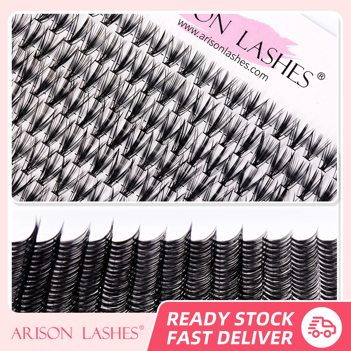 ARISON-60-120Clusters-Individual-Eyelashes-Heat-Bonded-Cluster-Lashes-30D-Premade-Volume-Fan ...