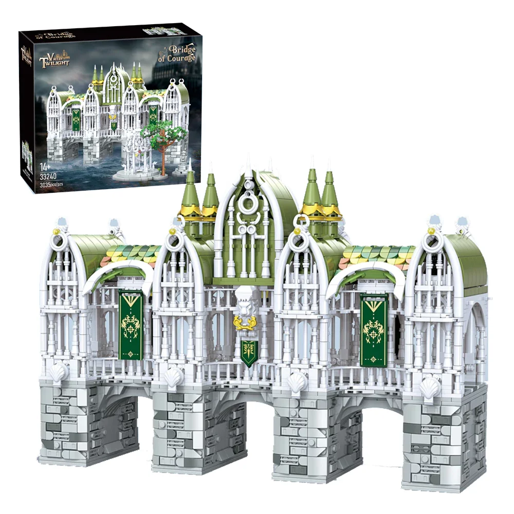 3035PCS Bridge of Courage Building Blocks MOC Lord Rings The Valley of ...