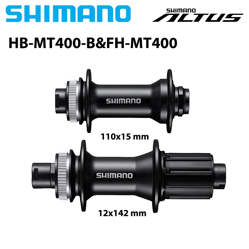 SHIMANO-HB-MT400-B-110x15-mm-Front-Hub-FH-MT400-12X142mm-Rear-Freehub ...