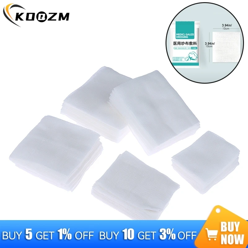 10Pcs-Pack-8-Layer-Medical-Absorbent-Gauze-Pad-Wound-Dressing-Sterile ...