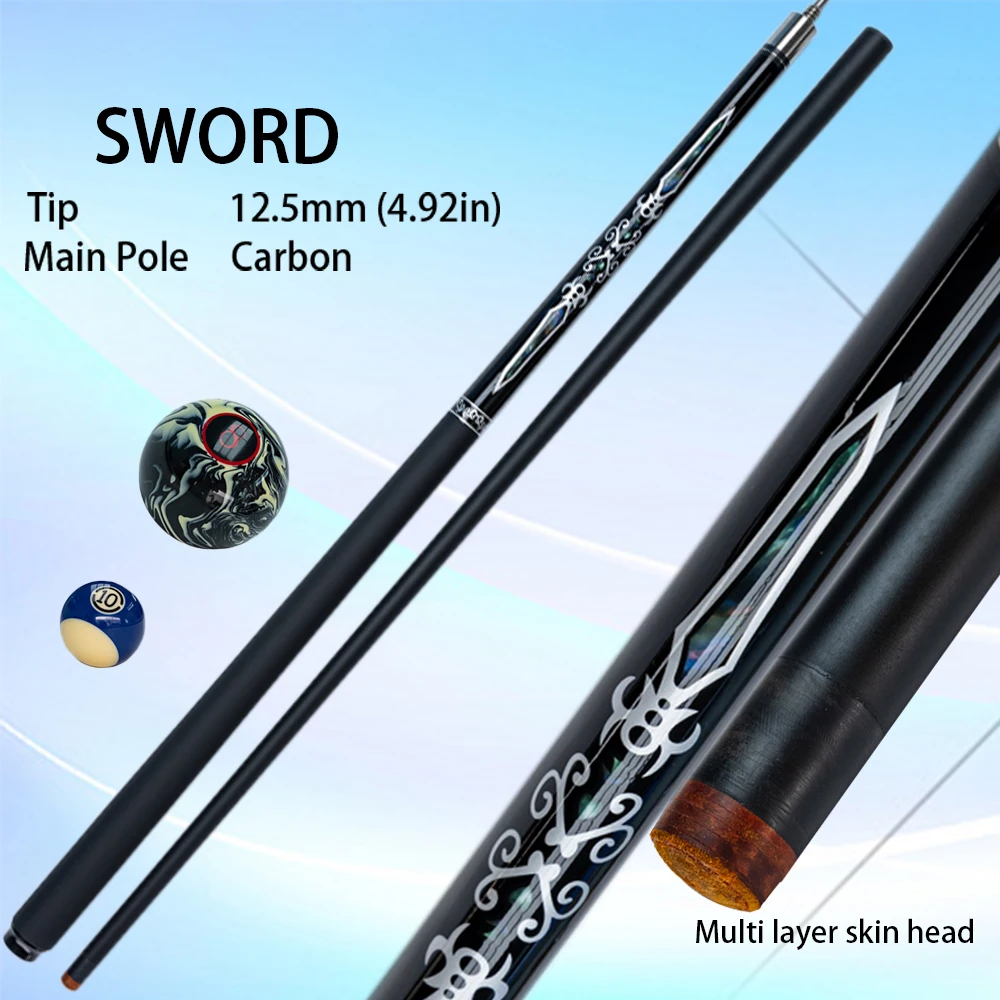 Durable-13mm-Tip-Billiard-Cue-Premium-Quality-Fiberglass-Pool-Stick ...