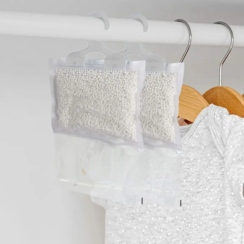 1-10Pcs Reusable Moisture Absorber Bags Empty Bag With Hook Hanging ...