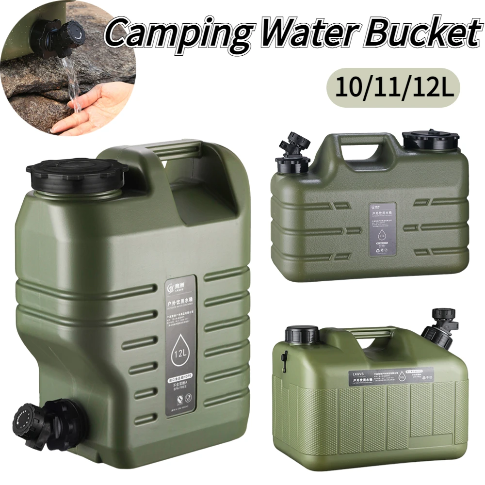 10-11-12L-Camping-Water-Bucket-Portable-Water-Tank-Container-Large ...