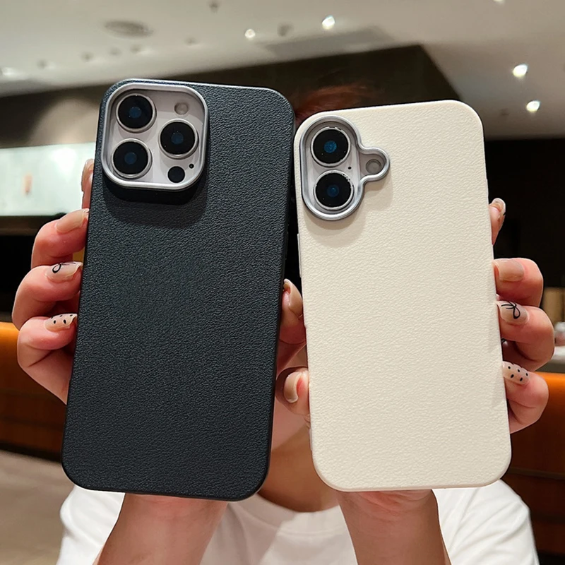 Luxury-Leather-Texture-Phone-Case-For-iPhone-16-15-Pro-Max-16-Plus-13 ...