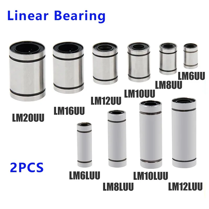 2pc-LM8-LM8UU-LM3UU-LM10UU-LM16UU-LM6UU-LM12UU-LM20-Linear-Ball ...