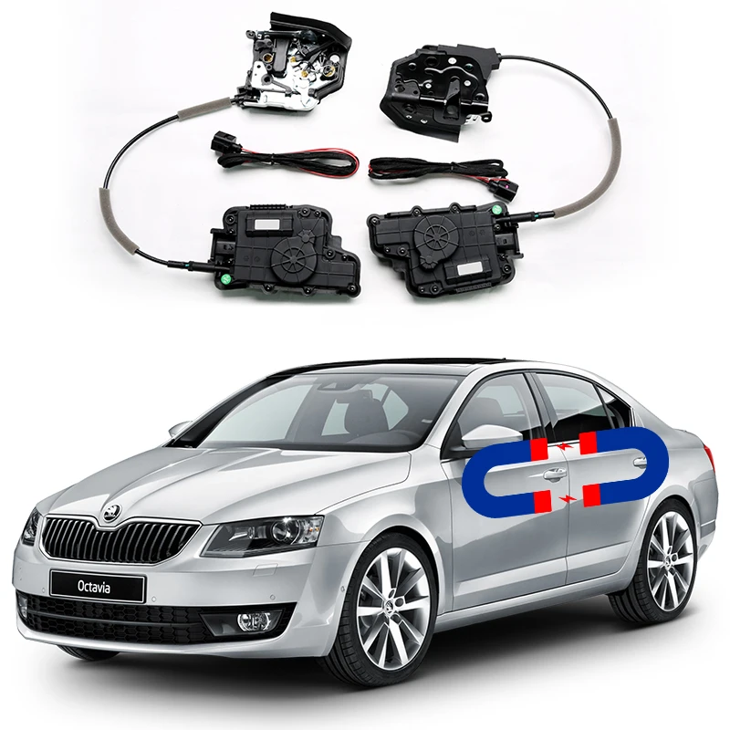 For-SKODA-Octavia-Electric-suction-door-Automobile-refitted-automatic ...