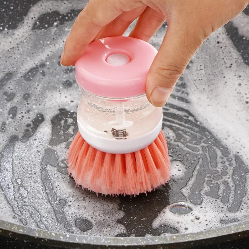 Kitchen-Wash-Pot-Dish-Brush-Washing-Utensils-with-Washing-Up-Liquid ...